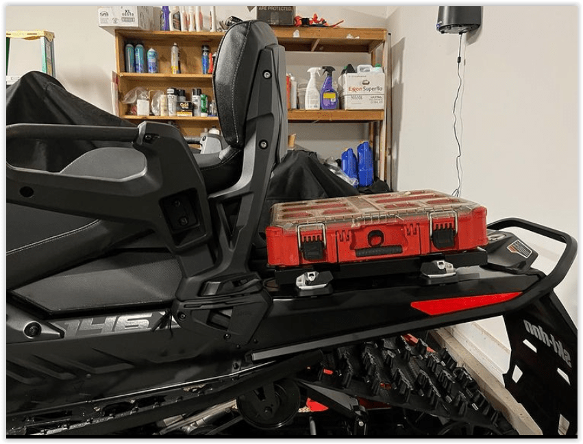 Milwaukee Packout base plate 4” offset for 2 up seat – South Simcoe Machine